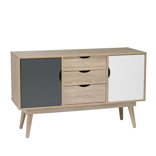 Scandi Style Sideboard with 2 Doors and 3 Drawers by La Redoute ...