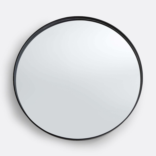 Alaria 100cm Diameter Round Black Mirror by La Redoute | uFurnish.com