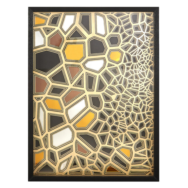 Gold and Black Paper Sculpture Framed Wall Art by La Redoute | ufurnish.com