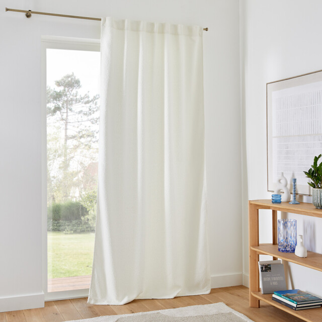 Darci Fleece Curtain with Hidden Tabs by La Redoute | ufurnish.com