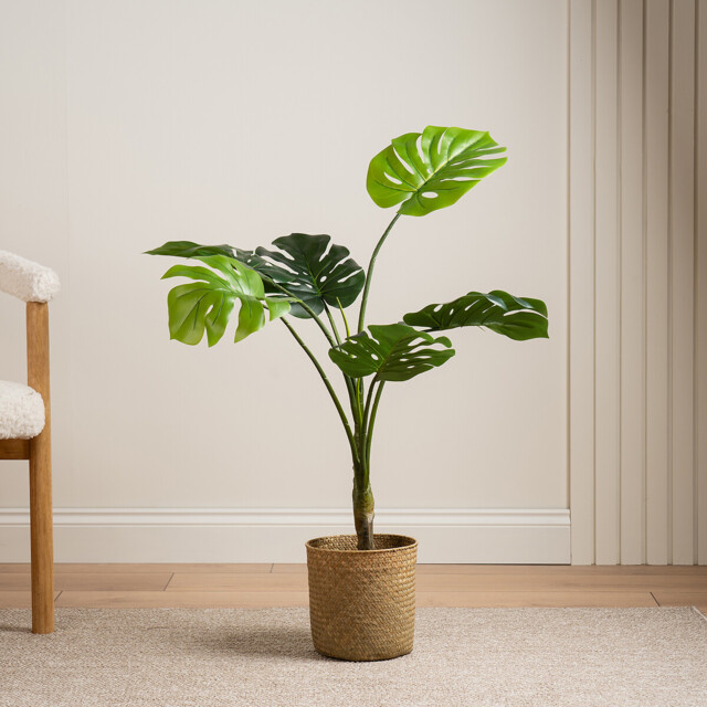 90cm Artificial Real Touch Monstera by La Redoute | ufurnish.com