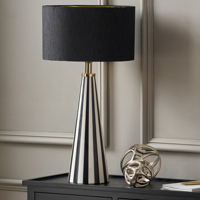 Stripe Conical Resin Table Lamp Base by La Redoute | ufurnish.com