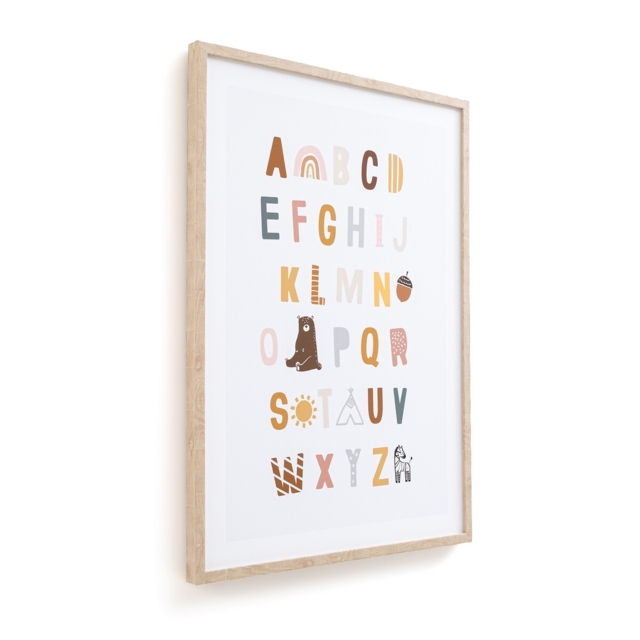 Ally Child's Framed Alphabet Print by La Redoute | ufurnish.com