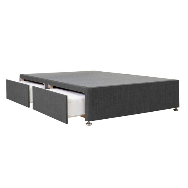 Universal Linen Look 4 Drawer Upholstered Divan Base by La Redoute | ufurnish.com
