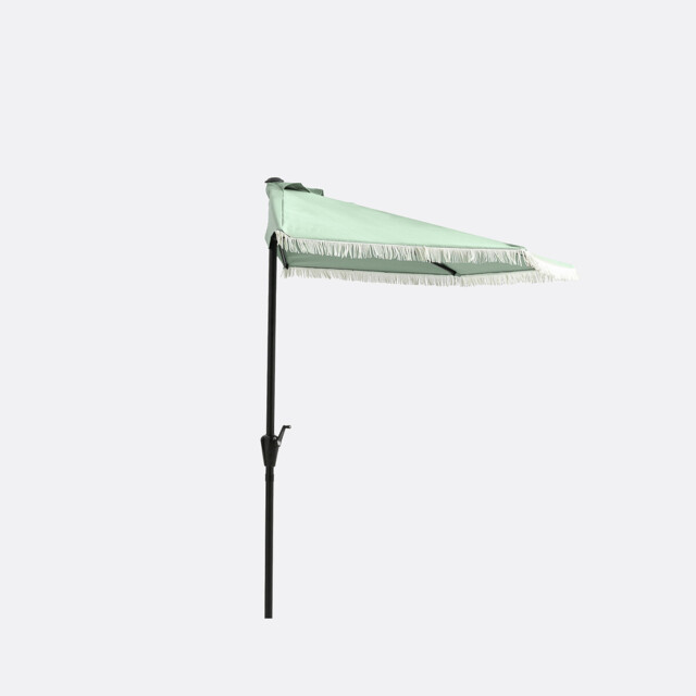 Medio Fringed Balcony Half Parasol by La Redoute | ufurnish.com