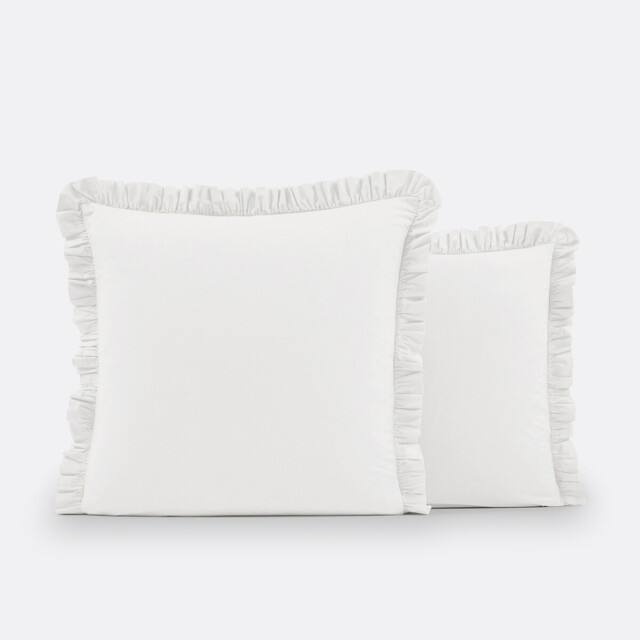 Scenario 100% Washed Cotton Ruffle Pillowcase by La Redoute | ufurnish.com