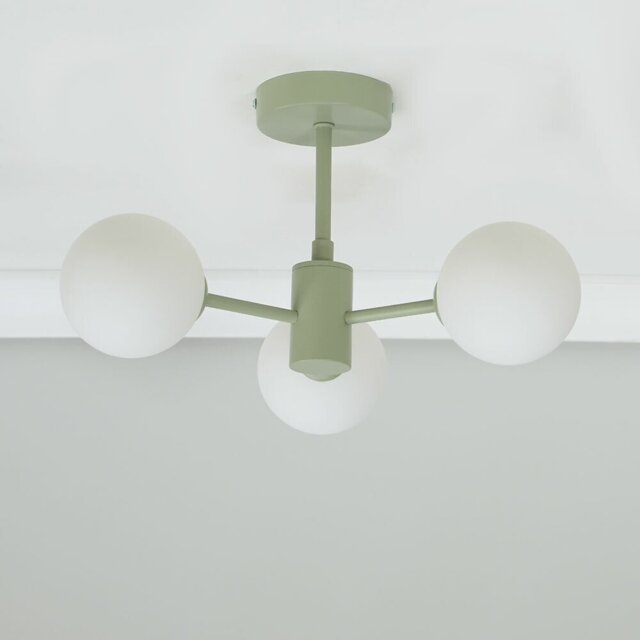 3 Arm Flush Ceiling Light by La Redoute | uFurnish.com