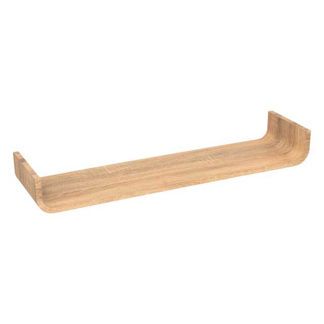 5five Fixy Curve Wall Shelf, 80cm, Natural by Leekes | uFurnish.com