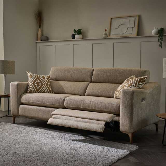 Casa Rene 2 Seater Motion Lounger Fabric Sofa by Leekes | ufurnish.com