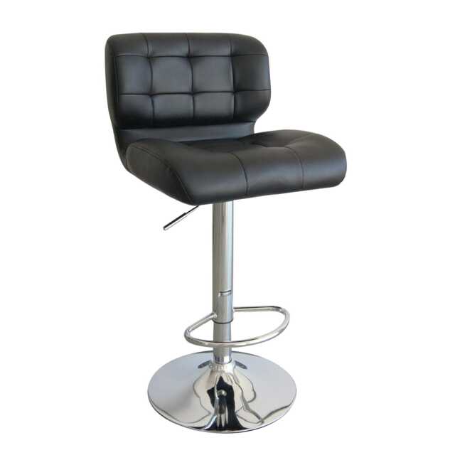 Casa Delta Bar Stool, Black by Leekes | ufurnish.com