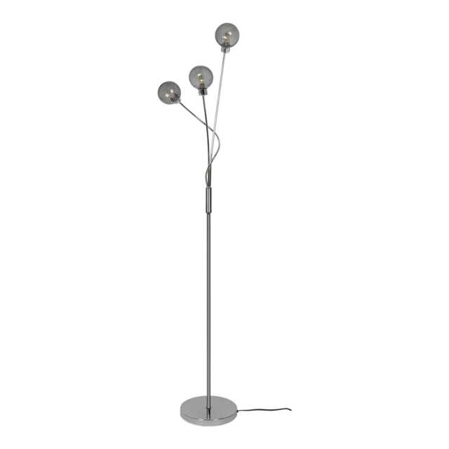 Casa Sofia Floor Lamp, Chrome by Leekes | ufurnish.com