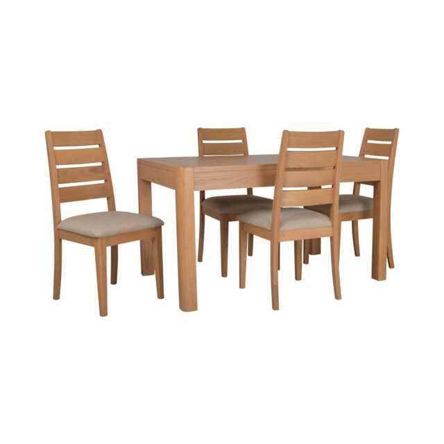 Casa Avignon Table & 4 Chairs Dining Set by Leekes | ufurnish.com