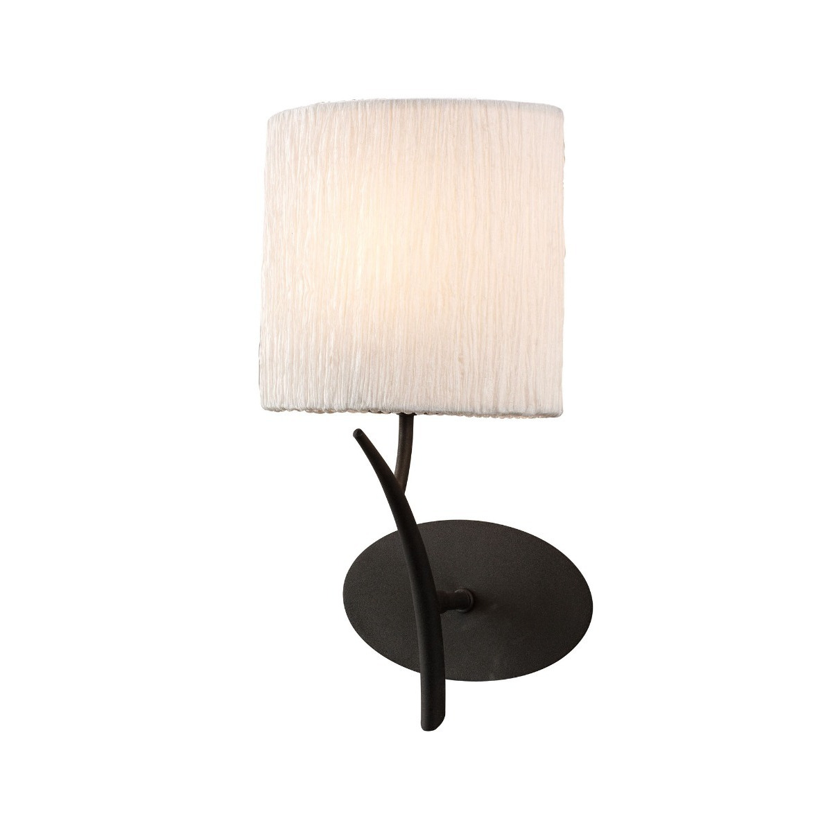 M1154/S Eve 1 Lt Anthracite Switched Wall Lamp With Ivory Shade by ...