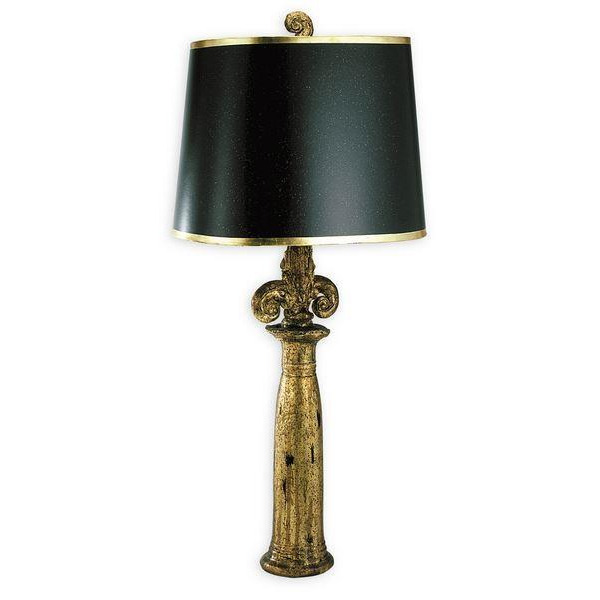FB/TECHE/TL 1 Light Black and Gold Table Lamp by Lights 4 Living ...