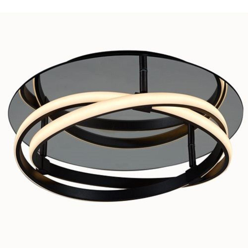 Mantra M5392 Infinity Brown Oxide LED Flush Ceiling Light by Lights 4 Living | ufurnish.com