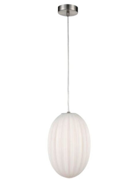 Franklite PCH227 Almond 1 Light Small Ceiling Pendant Light In Matt ...