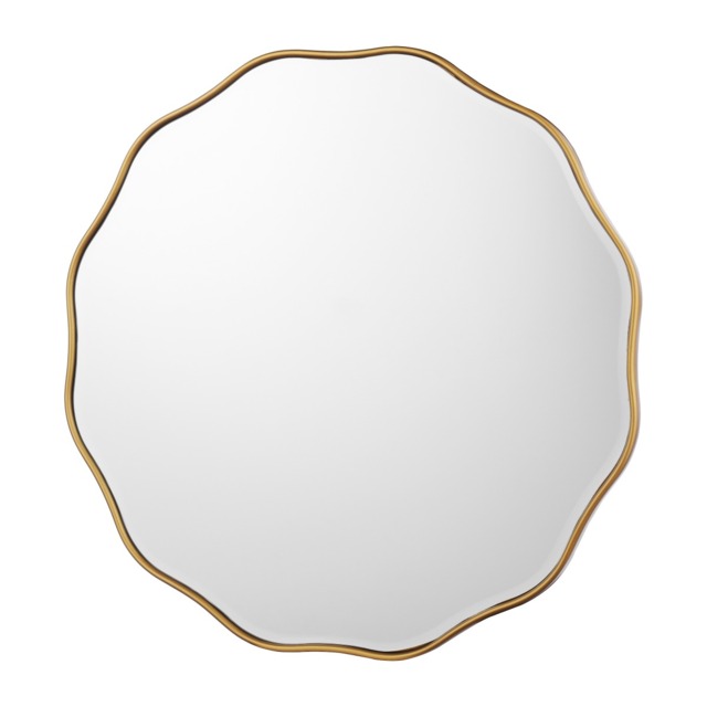 Laura Ashley Medora Round Mirror In Matt Gold Finish by Lights 4 Living ...