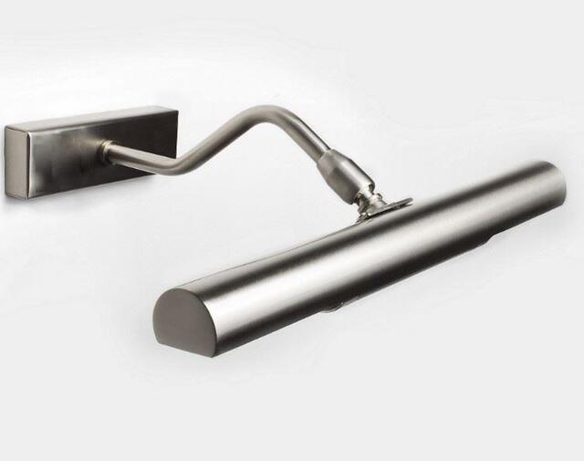 Satin Silver Slimline Adjustable Picture Light 28CM - LED Compatible by ...