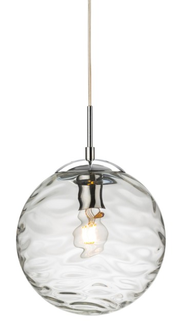 Firstlight Mercury Ceiling Pendant Light in Chrome With Clear Glass ...