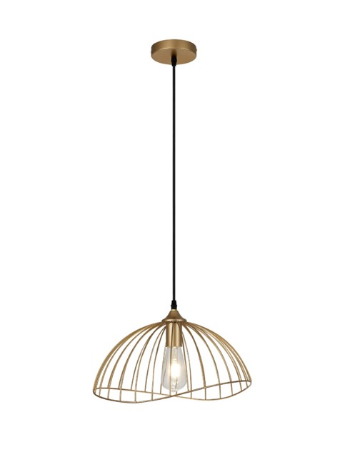 Robson Pendant Dome 1 Light in a Painted Gold Finish by Lights 4 Living ...