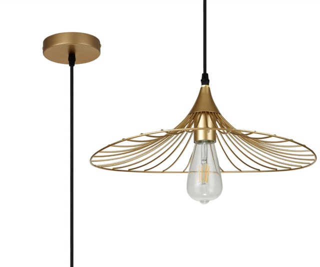 Robson Ceiling Pendant Light In Painted Gold Finish by Lights 4 Living ...
