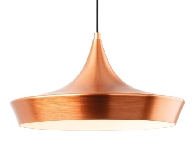 Firstlight 2850CP Leo 1 Light Ceiling Pendant Light In Brushed Copper ...