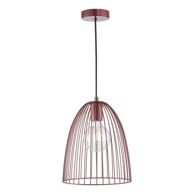 Dar Lighting Maya Ceiling Pendant Light In Satin Purple Finish by ...
