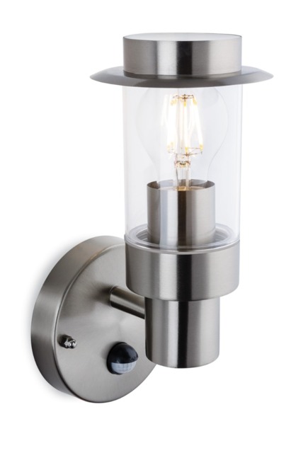 Firstlight 2822ST Darwin PIR Outdoor Security Wall Light In Stainless ...