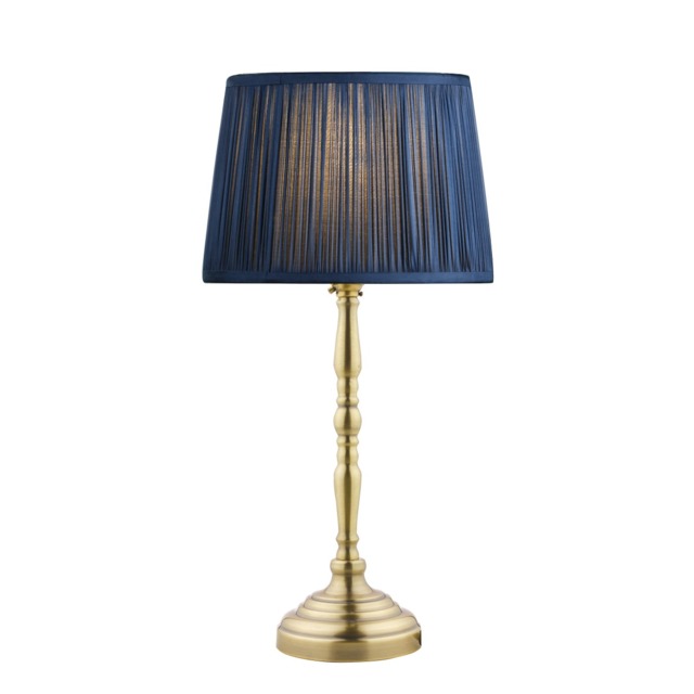 Laura Ashley Corey Candlestick Table Lamp Base In Antique Brass Finish ...