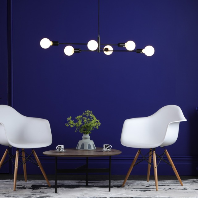 Dar ALA0622 Alana 6 Light Ceiling Pendant Light In Black by Lights 4 ...