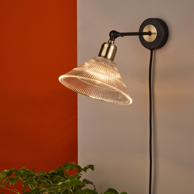 Dar Lighting Boyd Single Wall Light In Antique Brass Finish With ...