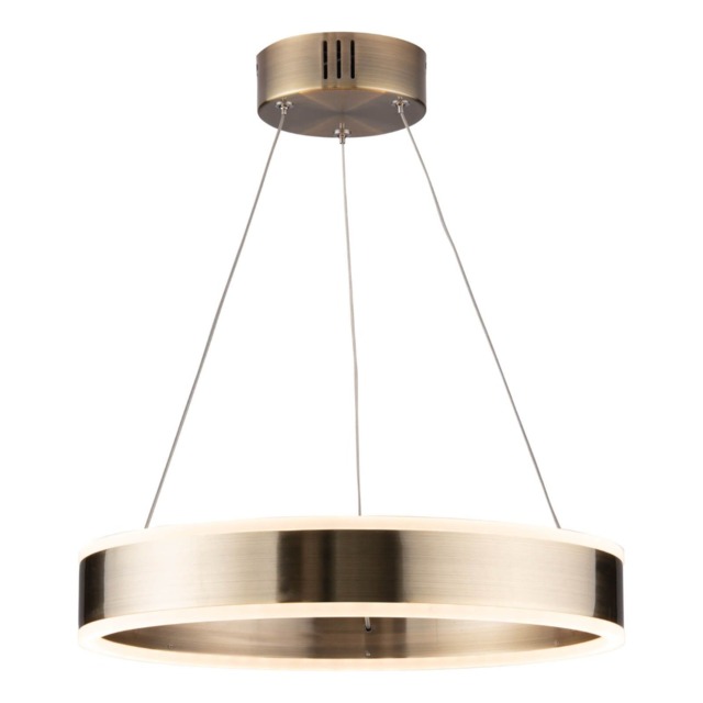 Dar Lighting Ianna LED Ceiling Pendant Light In Antique Brass Finish ...