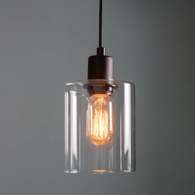 Endon 95472 Toledo Ceiling Pendant Light In Matt Black Finish With ...