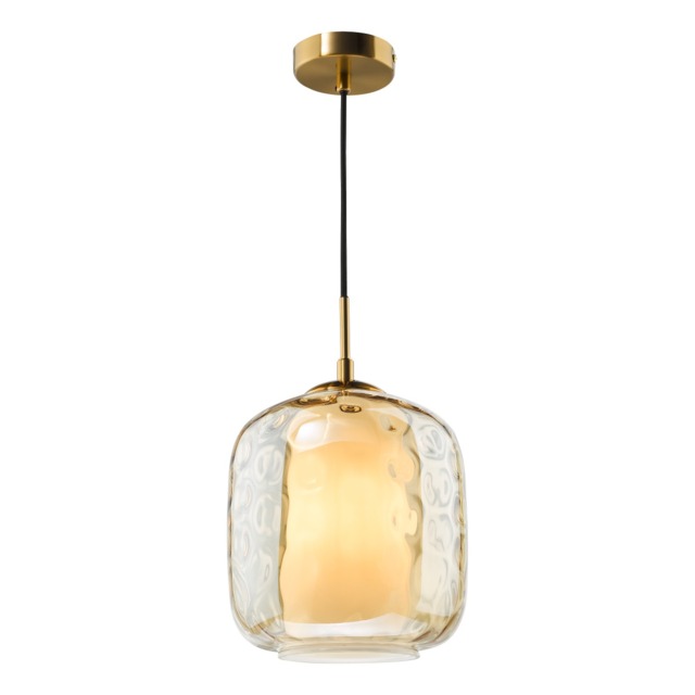 Dar Lighting Majella Ceiling Pendant Light In Aged Brass Finish And ...