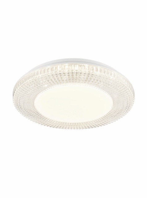 Franklite CF5791 Bathroom LED Flush Ceiling Light With Crystal Glass ...