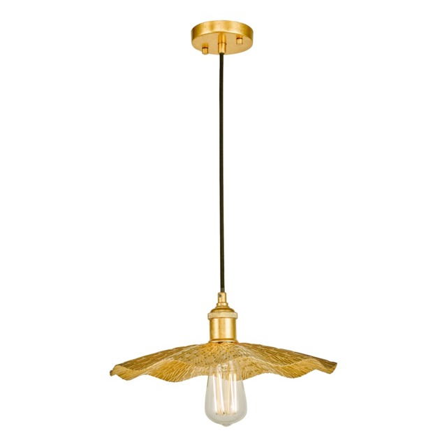 Dar Lighting Piper Ceiling Pendant Light In Gold Finish With Gently ...