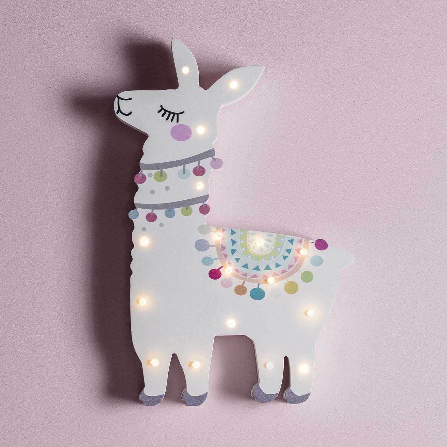 Llama Del Rey Battery Children's Wall Light by Lights4fun | ufurnish.com