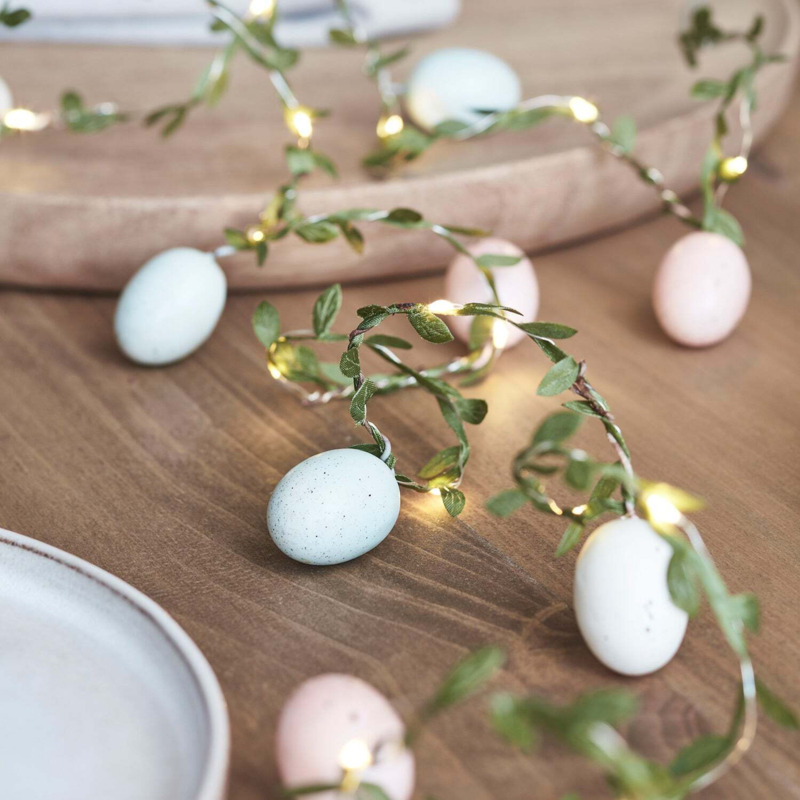 2.3m Easter Egg Micro Fairy Light Garland by Lights4fun | ufurnish.com