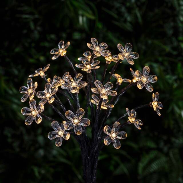 3 Solar Flower Stake Lights by Lights4fun | uFurnish.com