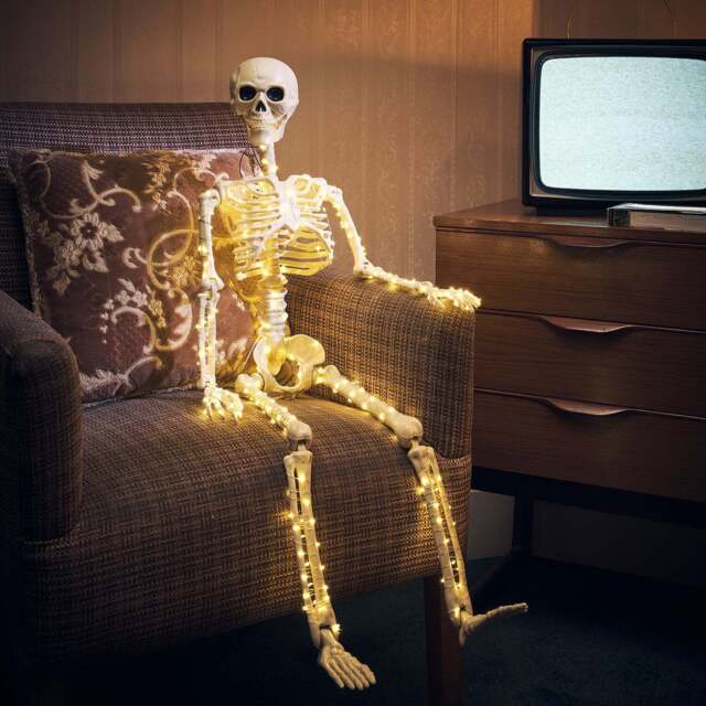 90cm Skeleton LED Halloween Decoration by Lights4fun | ufurnish.com