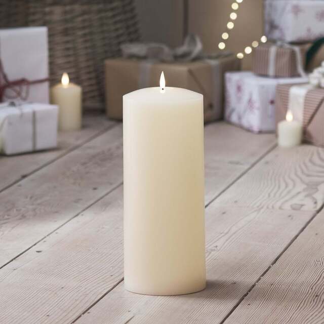 TruGlow® Ivory LED Chapel Candle 30cm by Lights4fun | ufurnish.com