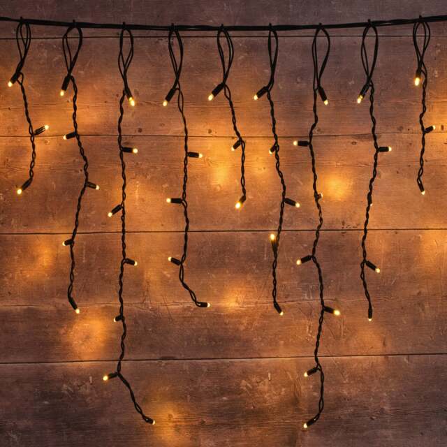 Plus Connect 10m 500 Traditional Warm White Connectable Icicle Lights ...