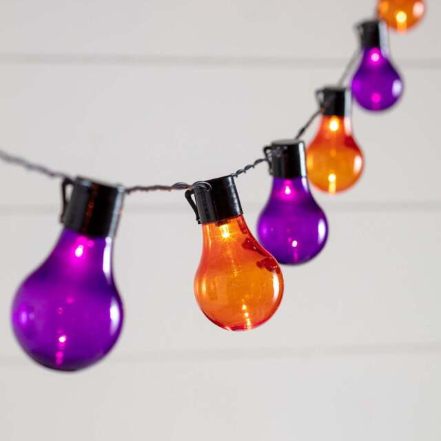 20 Orange & Purple Plug In Festoon Lights by Lights4fun | ufurnish.com