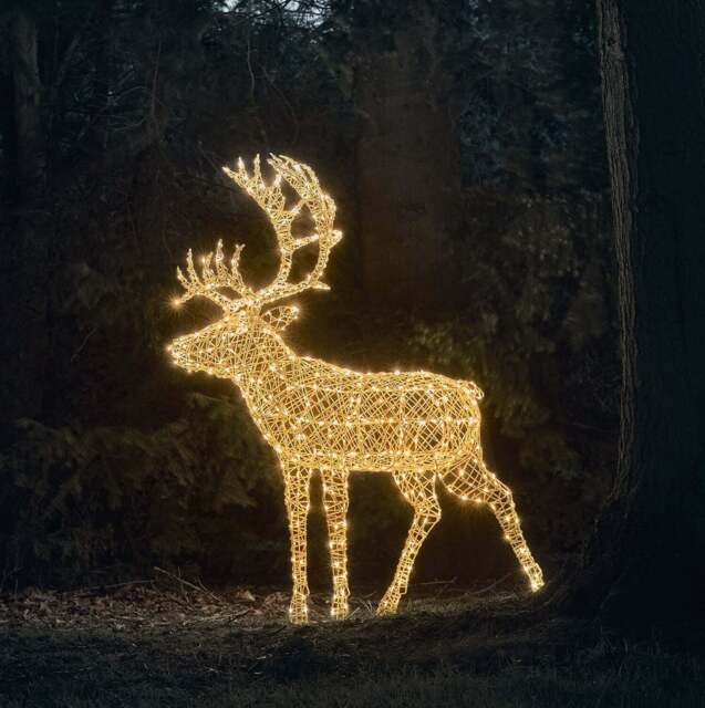 1.8m XL Arkendale Stag LED Light Up Reindeer by Lights4fun | ufurnish.com