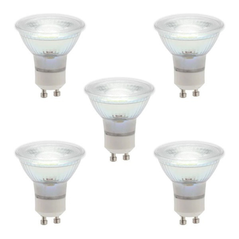 5 Pack of 5 Watt GU10 LED Light Bulb - Natural White by litecraft ...
