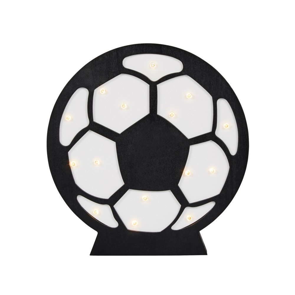 Glow Football Table Lamp - Black and White by litecraft | ufurnish.com