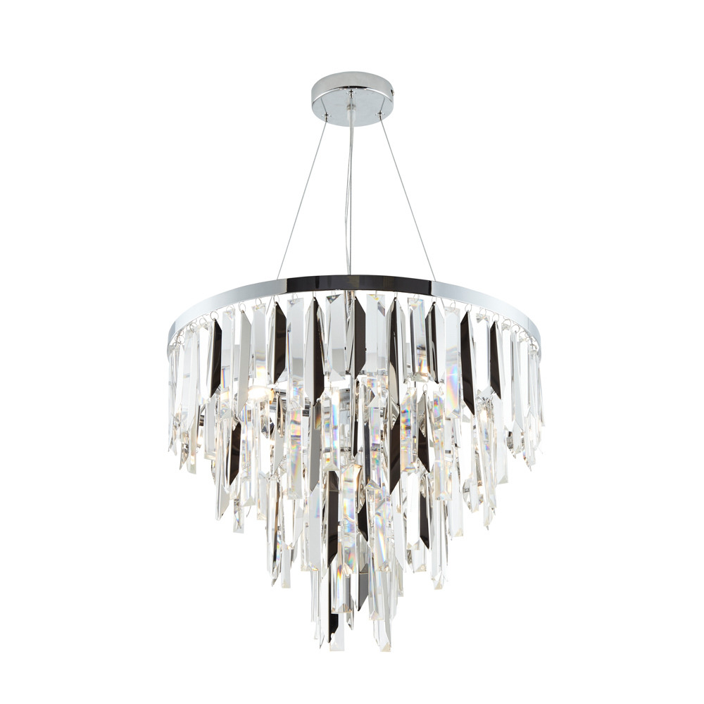 Dione 4 Light Crystal Effect Ceiling Pendant - Chrome by litecraft ...