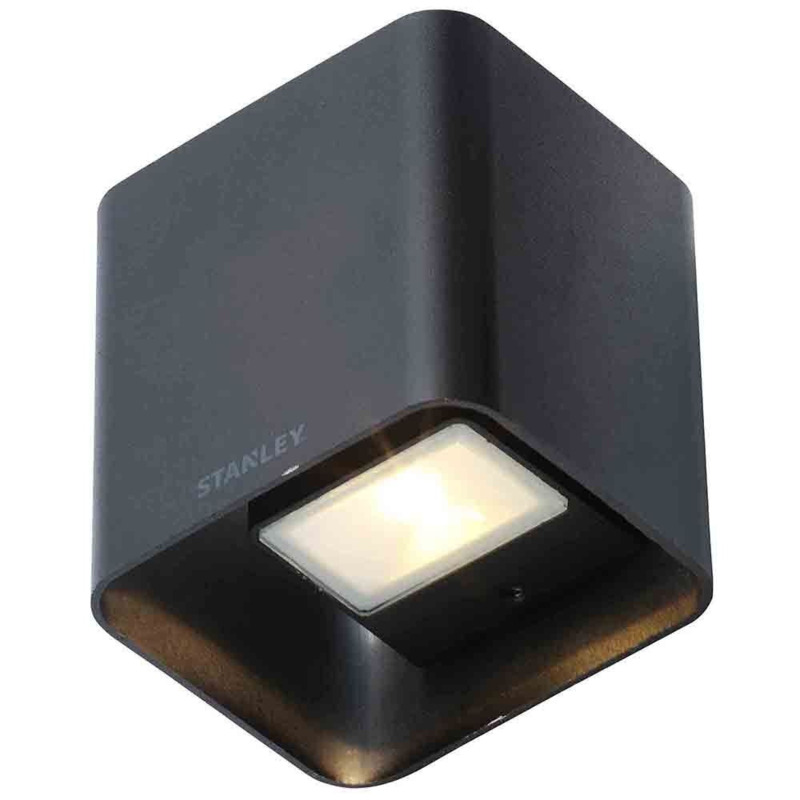 Stanley Tronto Outdoor LED Square Up & Down Wall Light - Black by ...