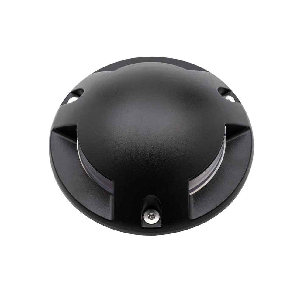 Single 3 Way Outdoor LED Surface Mount Ground Light - Black by ...