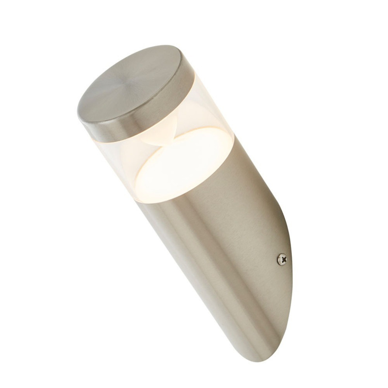 Nura 1 Light Angled Outdoor Wall Light - Stainless Steel by litecraft ...